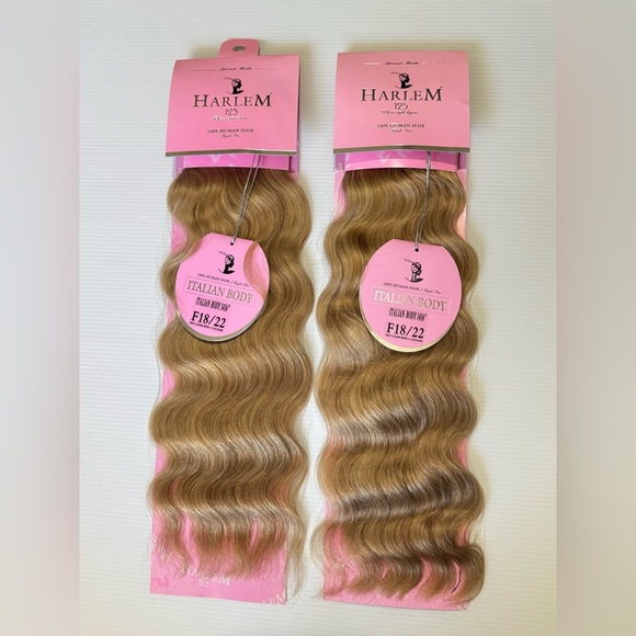 Hair | Harlem 125 Italian Body Medium Honey Blonde F1822 10 Human Hair ...